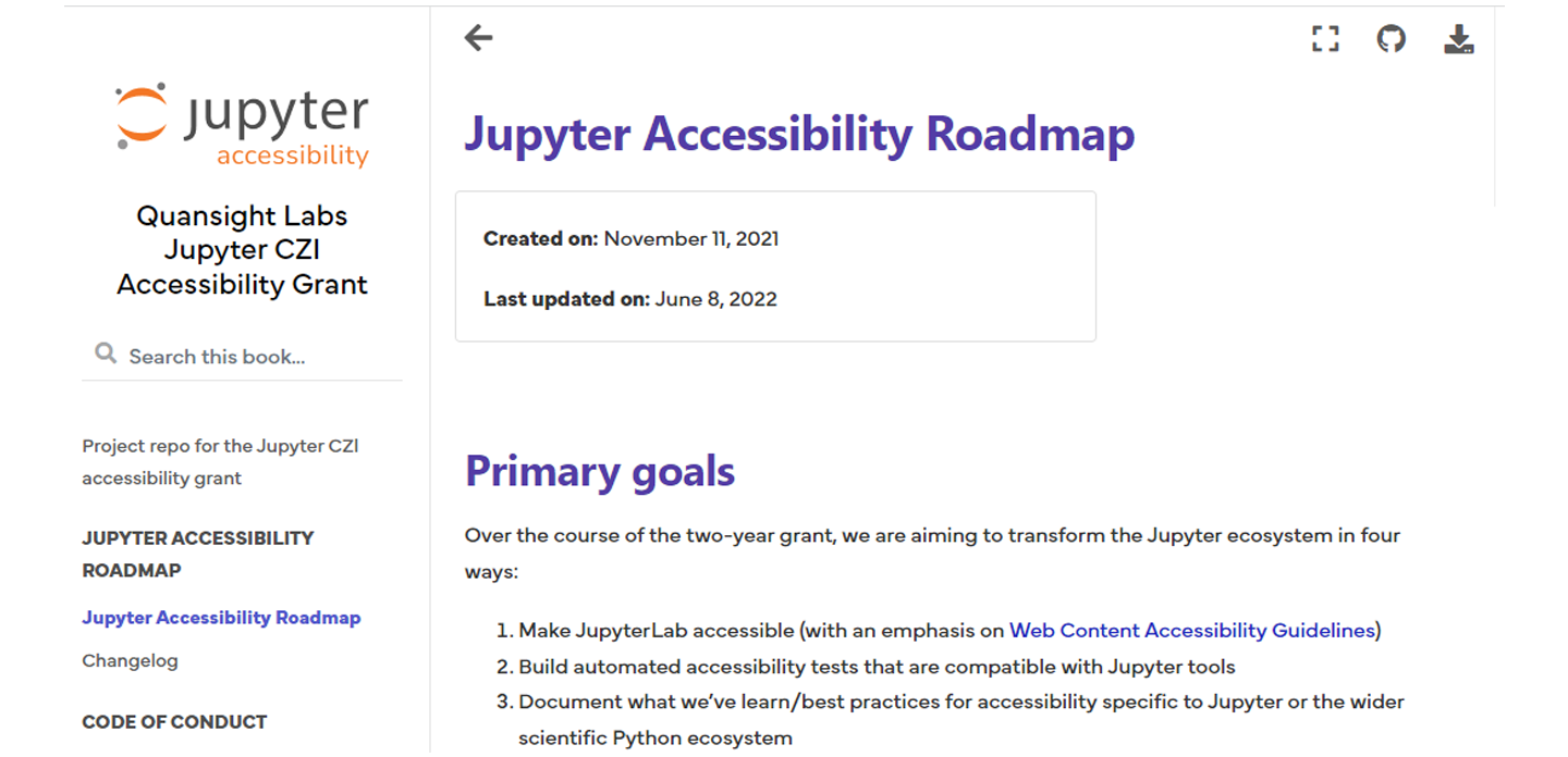 Jupyter accessibility efforts have a roadmap! | Labs